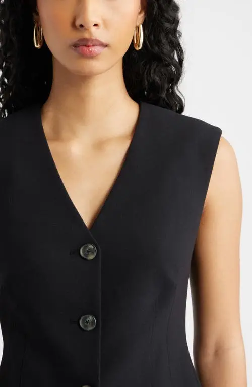 OPEN EDIT The Icon Darted Vest - Black