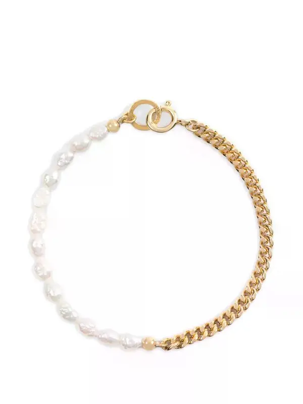 NORMA JEWELLERY Pheonix Pearl Chain Bracelet - Gold