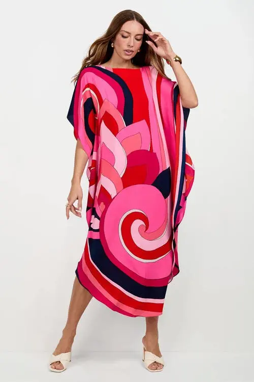 Trina Turk Jalani Maxi Caftan Dress - Multi