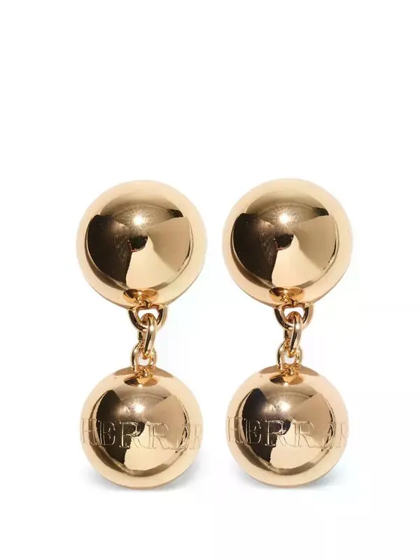 Carolina Herrera Ball Drop Earrings - Gold