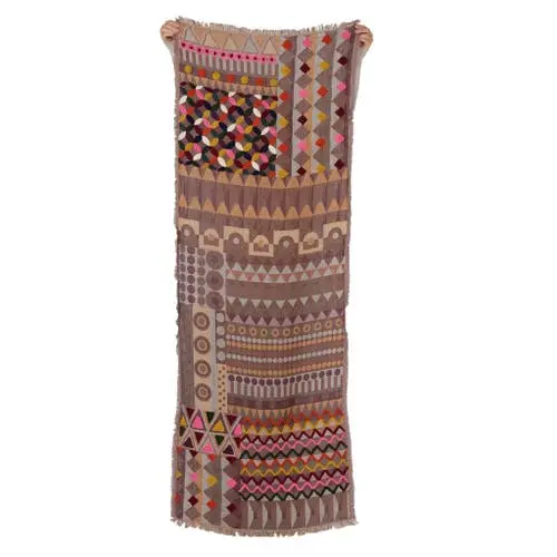 Vismaya Colorfield Woven Scarf - Caramel Brown