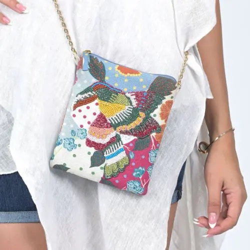 Vismaya Song Bird Sling Bag - Maroon