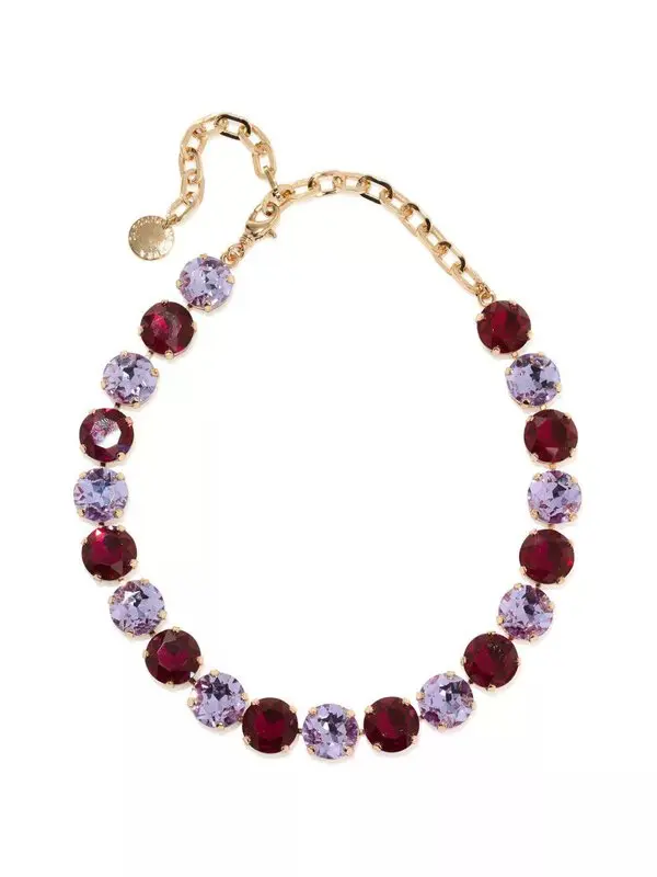 Carolina Herrera Crystal Riviere Necklace - Gold