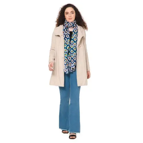 Vismaya Pentagon Embroidered Scarf