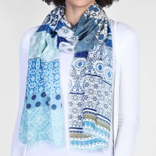 Vismaya Santorini Patterned Wrap