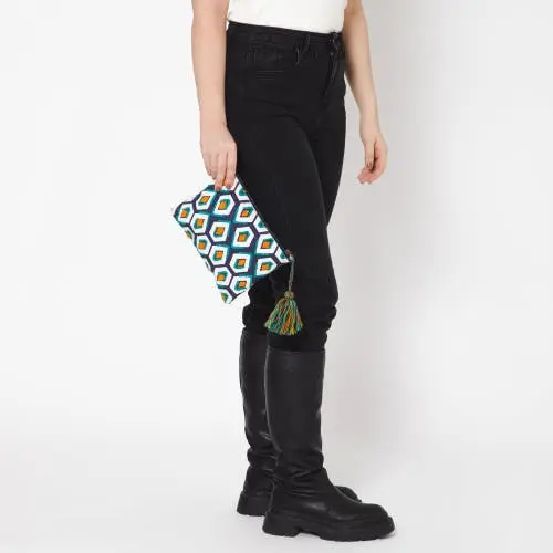 Vismaya Pentagon Embroidered Travel Pouch