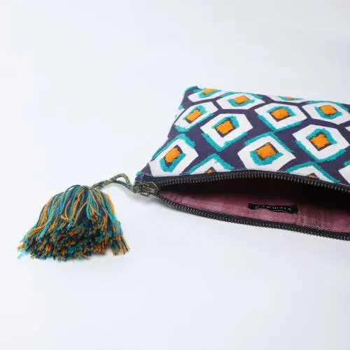 Vismaya Pentagon Embroidered Travel Pouch