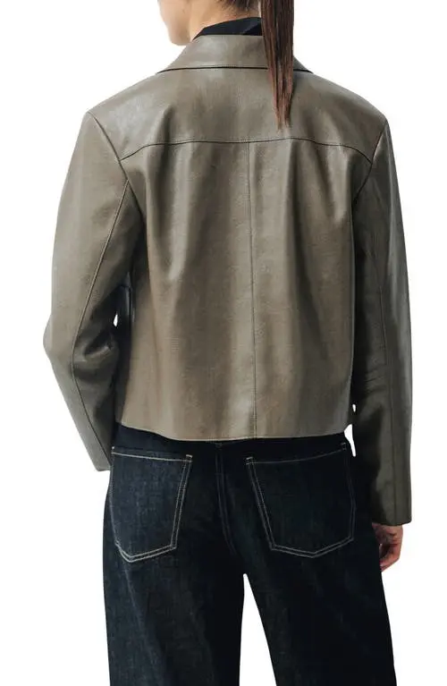 Mango Faux Leather Jacket