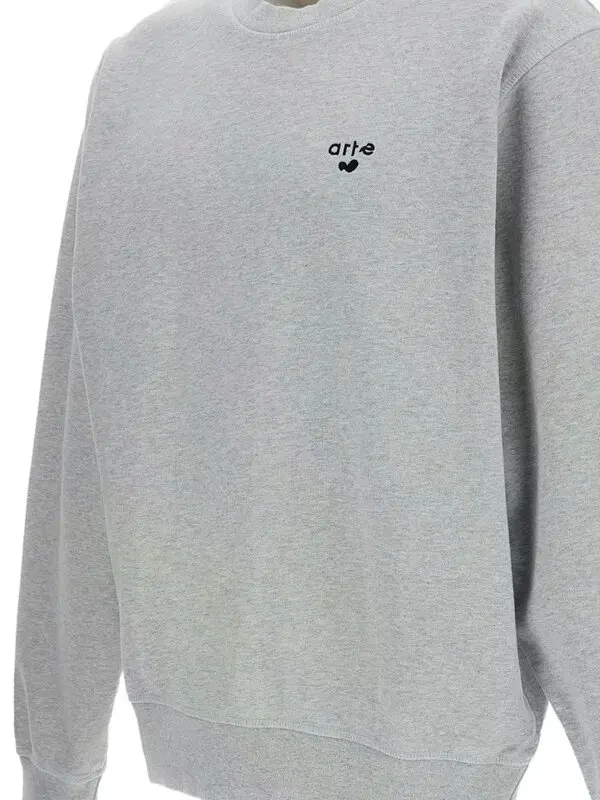 ARTE ANTWERP Embroidered-logo Sweatshirt - Grey