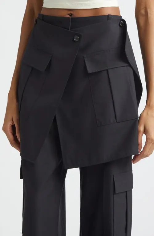 EENK Convertible Panel Wool Blend Cargo Pants
