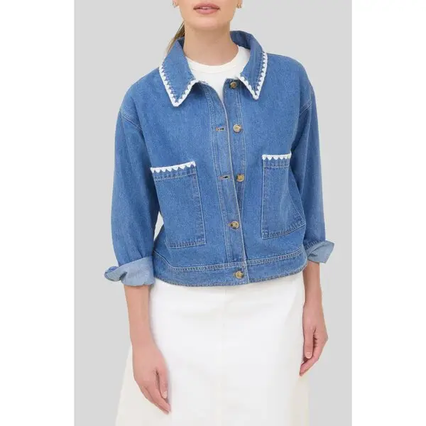 ZOE AND CLAIRE Jacket With Embroidery