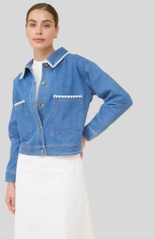 ZOE AND CLAIRE Jacket With Embroidery