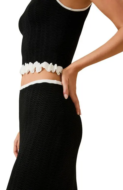 Solid & Striped The Diana Midi Sweater Skirt - Noir