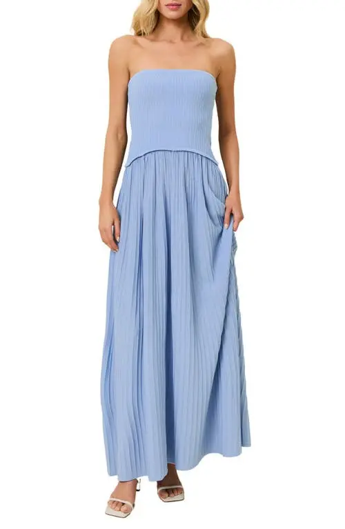 Solid & Striped Soglio Strapless Rib Maxi Dress