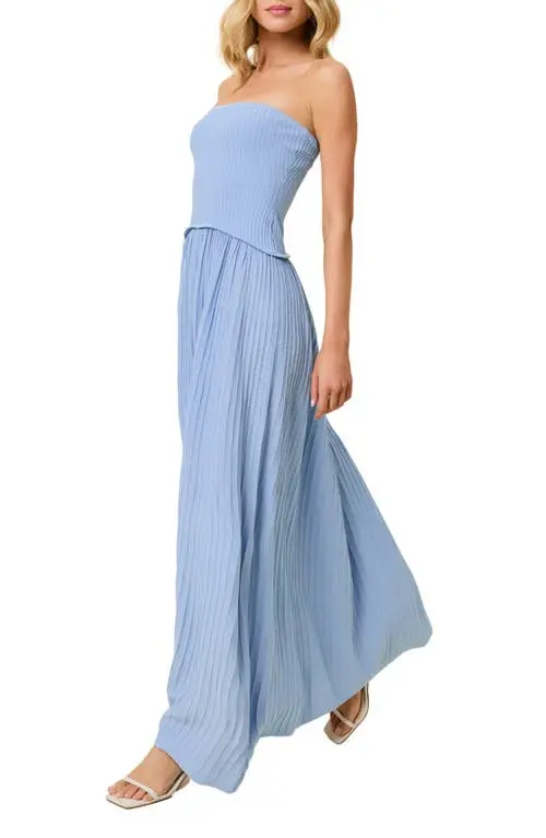 Solid & Striped Soglio Strapless Ribbed Maxi Dress