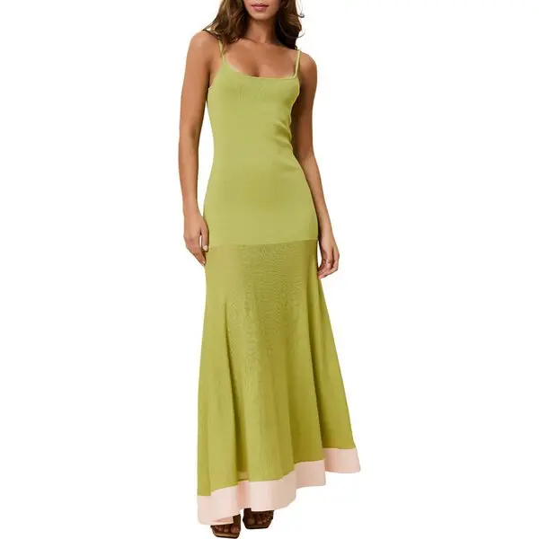 Solid & Striped The Tess Sleeveless Maxi Dress - Guava