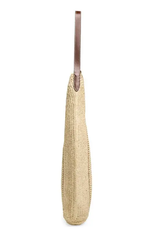 ANYA HINDMARCH Bow Woven Raffia Hobo Bag