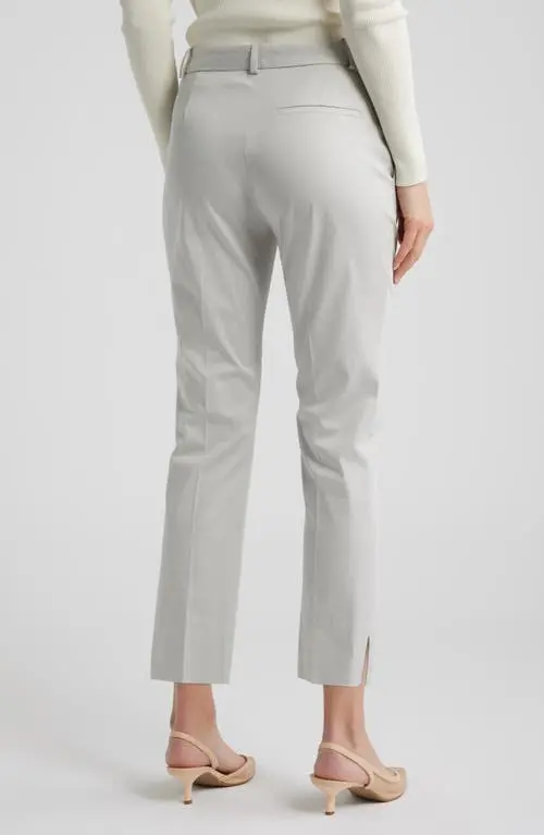 BOSS Tapria Crop Straight Leg Pants - Grey