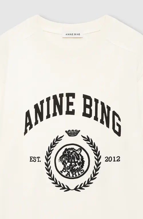 ANINE BING Jaylin Collegiate Tee