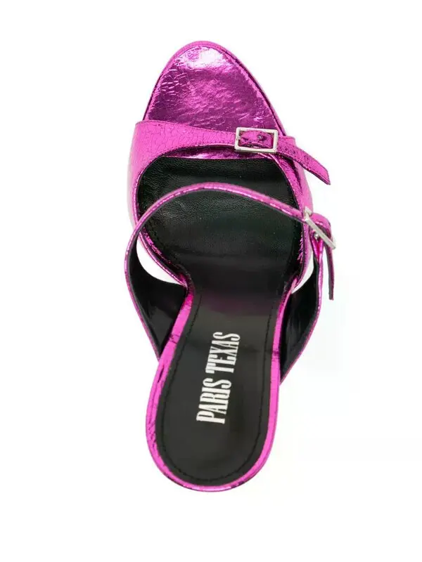 Paris Texas Layla 105mm Metallic Sandals