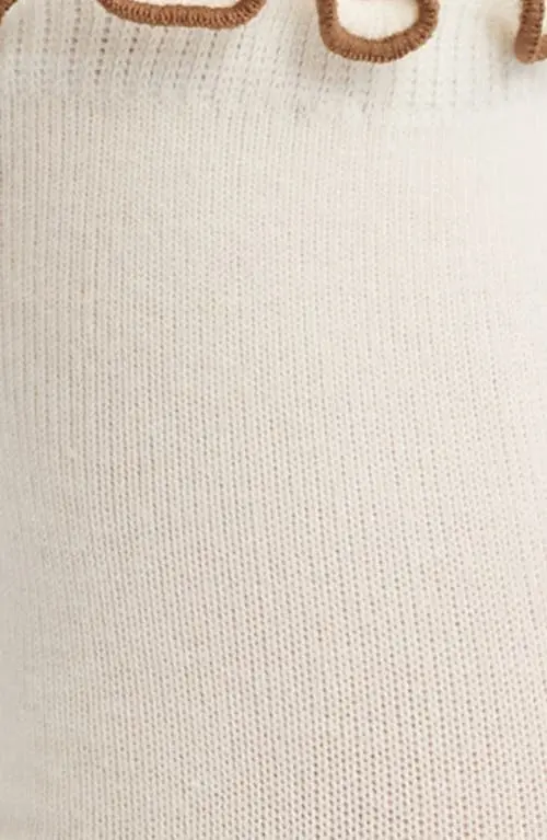 UGG Karsyn Ii Lettuce Edge Quarter Socks - Vanille/chestnut