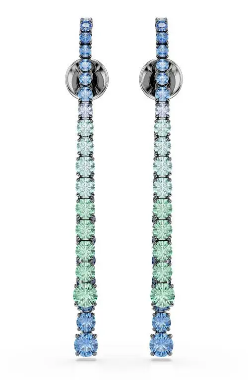 SWAROVSKI Matrix Crystal Linear Drop Earrings
