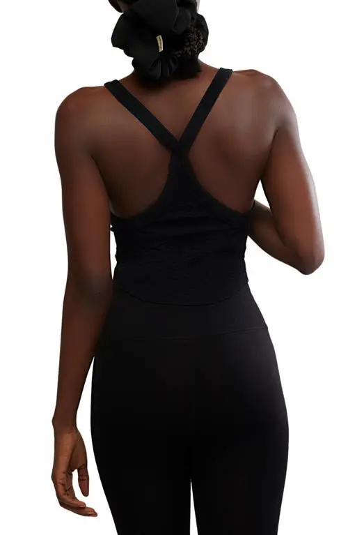 Free People Daydream Rib Racerback Tank - Black