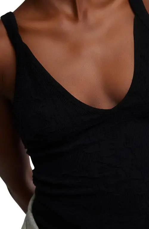 Free People Daydream Rib Racerback Tank - Black