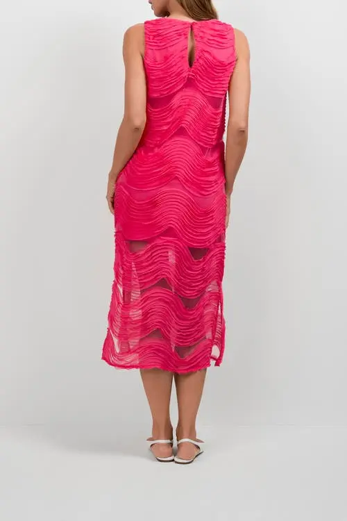 Trina Turk Belisama Organza Midi Dress