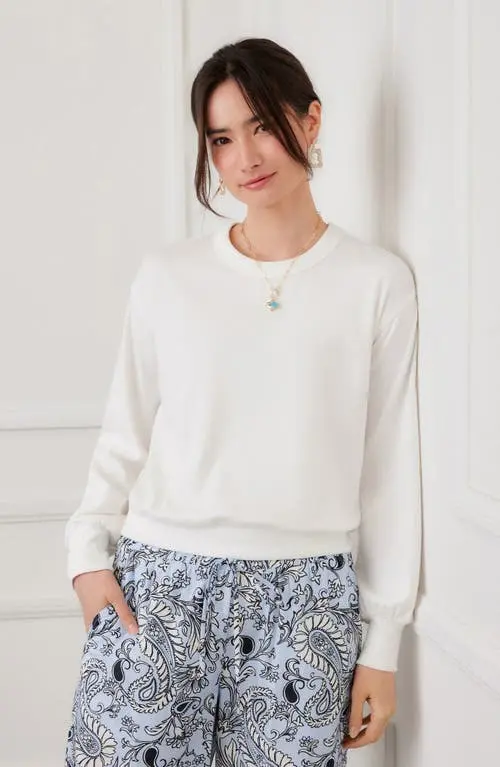Karen Kane Rib Trim Sweatshirt