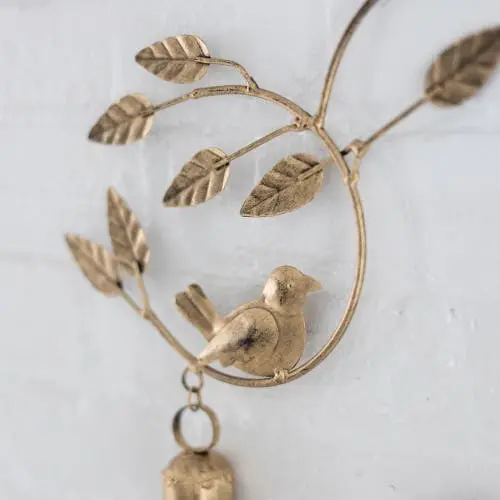TEN THOUSAND VILLAGES Pyar Bird Iron Wind Chime