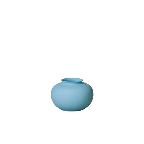 MIDDLE KINGDOM Matte Porcelain Mini Apple Vase - Denim