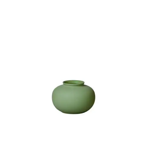 MIDDLE KINGDOM Matte Porcelain Mini Apple Vase - Sage
