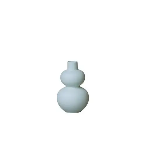 MIDDLE KINGDOM Matte Porcelain Mini Double Lobed Vase - Mint