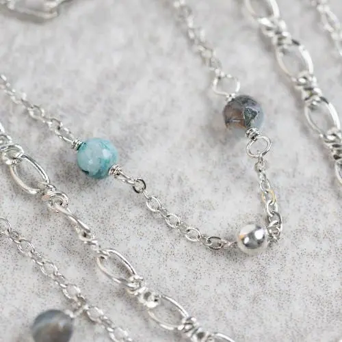TEN THOUSAND VILLAGES Nanda Layered Beaded Necklace