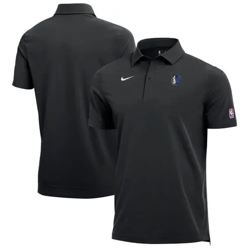 Nike Dallas Mavericks 2025/26 Authentic Dri-fit Coaches Polo - Black