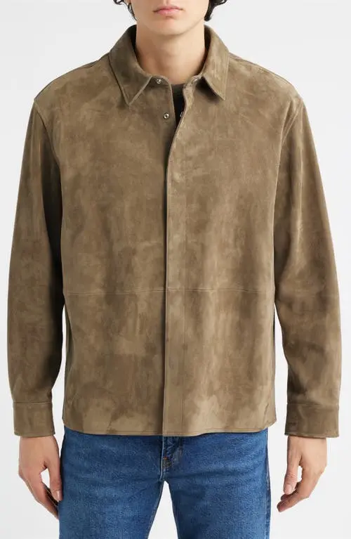 FRAME Suede Shirt Jacket