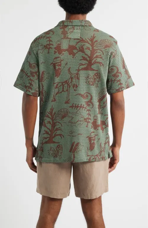 Oas Poplan Camp Shirt - Green