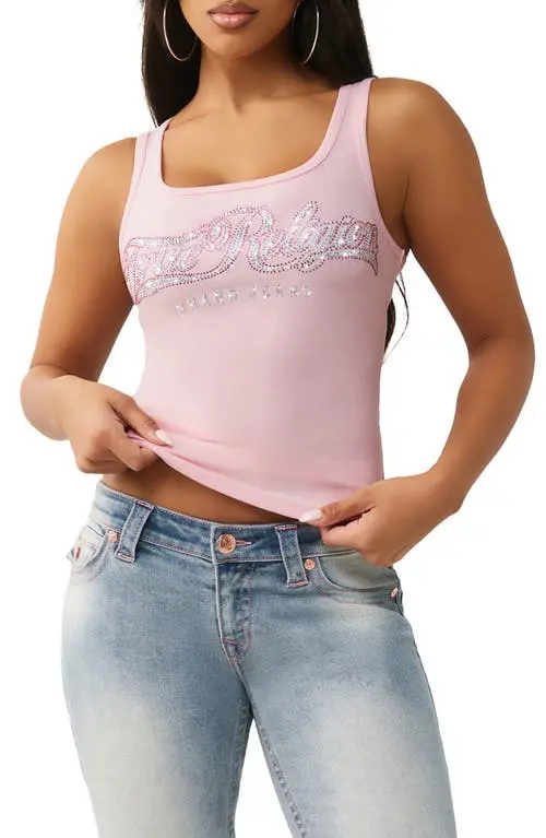 True Religion Crystal Logo Tank - Fairytale