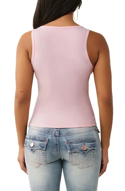 True Religion Crystal Logo Tank - Fairytale