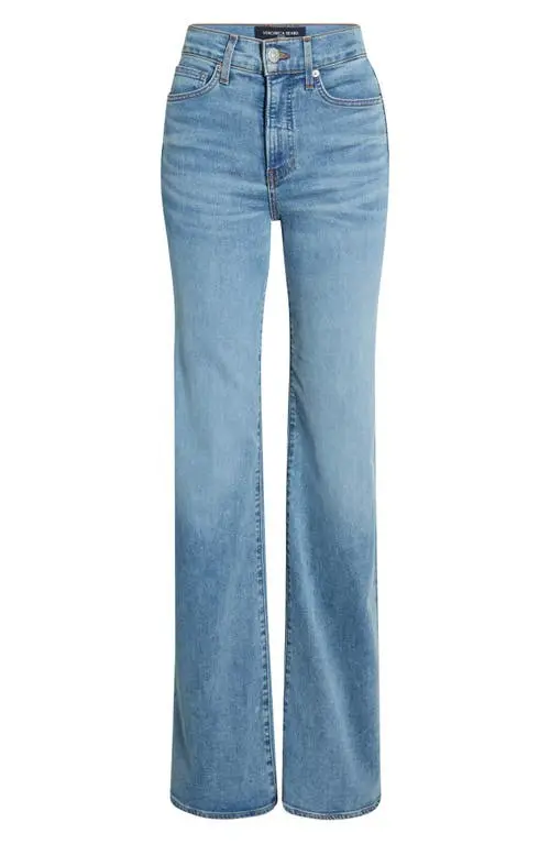 Veronica Beard Crosbie High-waist Wide-leg Jeans - Rebel Stone