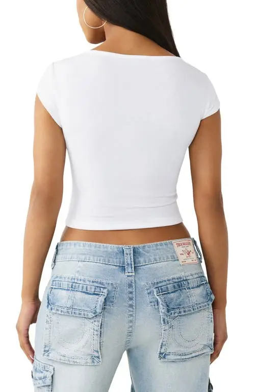 True Religion Cutout Rib T-shirt
