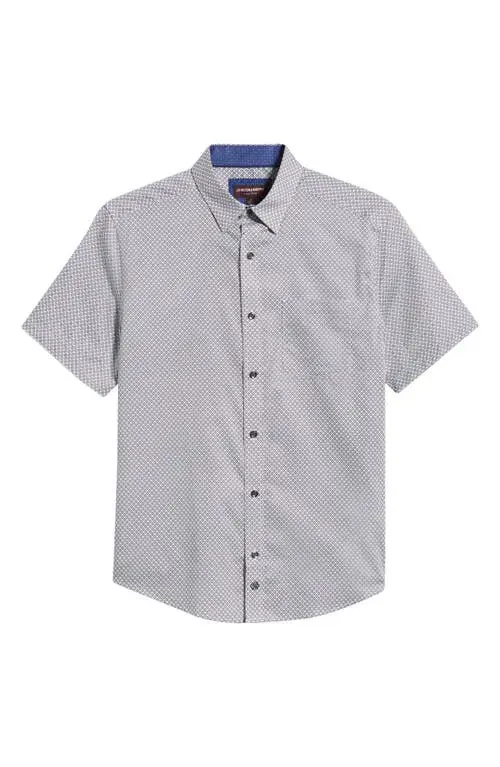 Johnston & Murphy Logan Print Short Sleeve Button-up Shirt