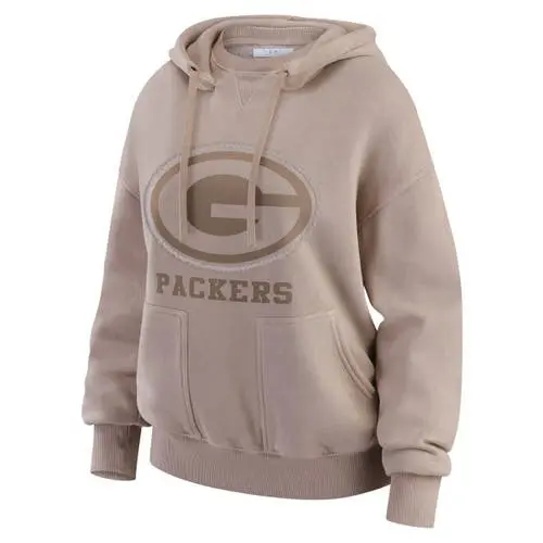 WEAR BY ERIN ANDREWS Green Bay Packers Washed Pullover Crewdie