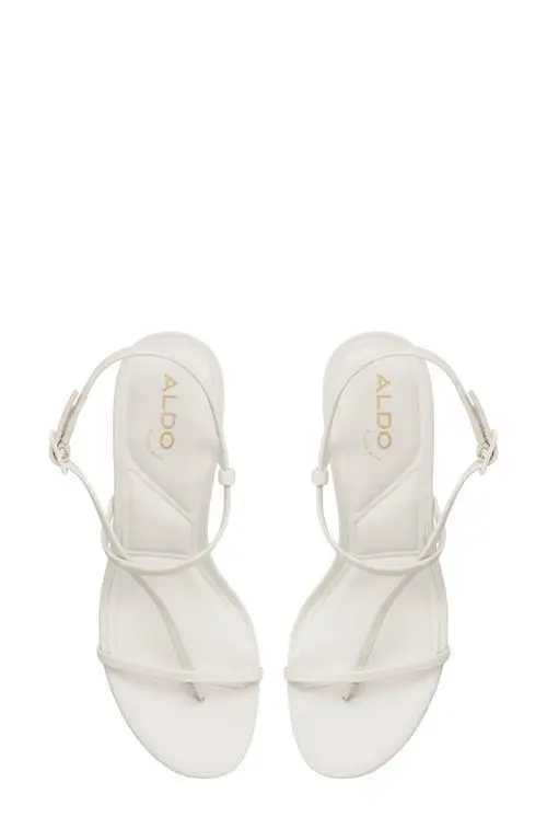 Aldo Slingback Sandal - White/bone