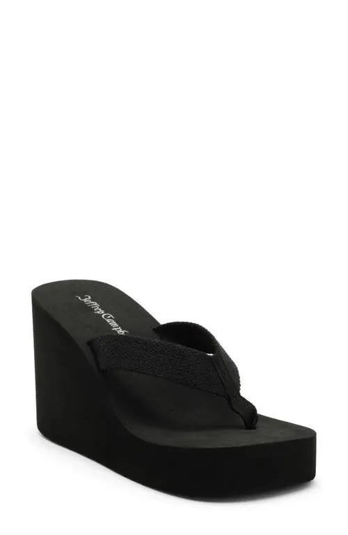 Jeffrey Campbell Astria Platform Wedge Sandal - Black