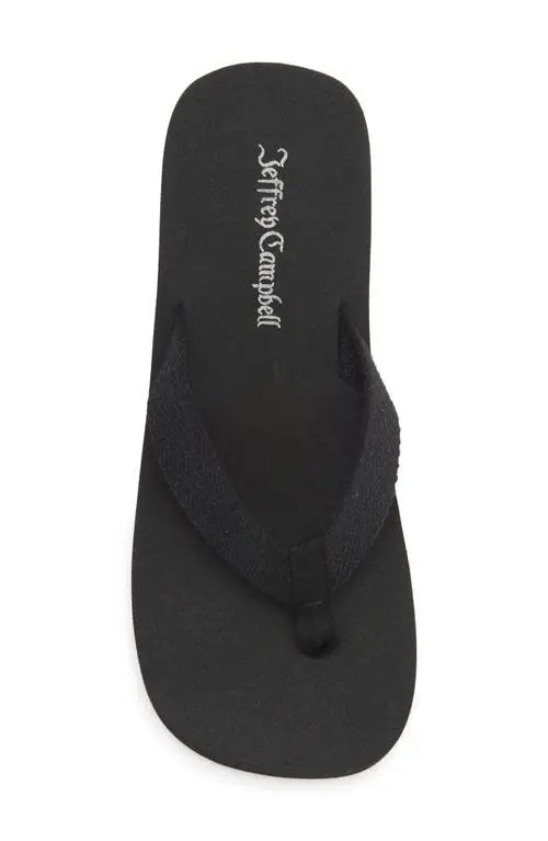 Jeffrey Campbell Astria Platform Wedge Sandal - Black