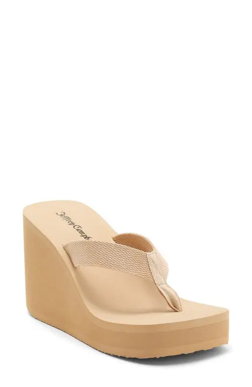 Jeffrey Campbell Astria Platform Wedge Sandal - Natural
