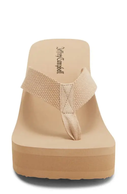 Jeffrey Campbell Astria Platform Wedge Sandal - Natural
