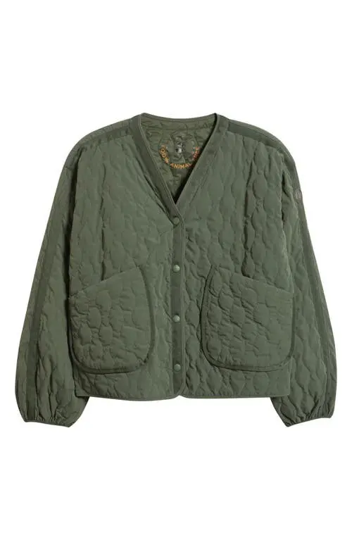 SAVE THE DUCK Fara Water Resistant Quilted Jacket - Thyme Green